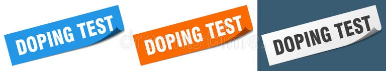 Doping Test Banner. Doping Test Speech Bubble Label Set. Stock Vector ...