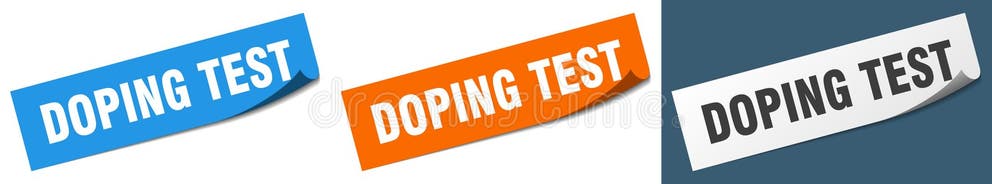 Doping Test Banner. Doping Test Speech Bubble Label Set. Stock Vector ...