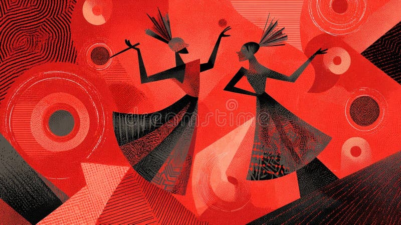 Doppelganger Dance a Dynamic Scene Depicting Two Figures in a ...