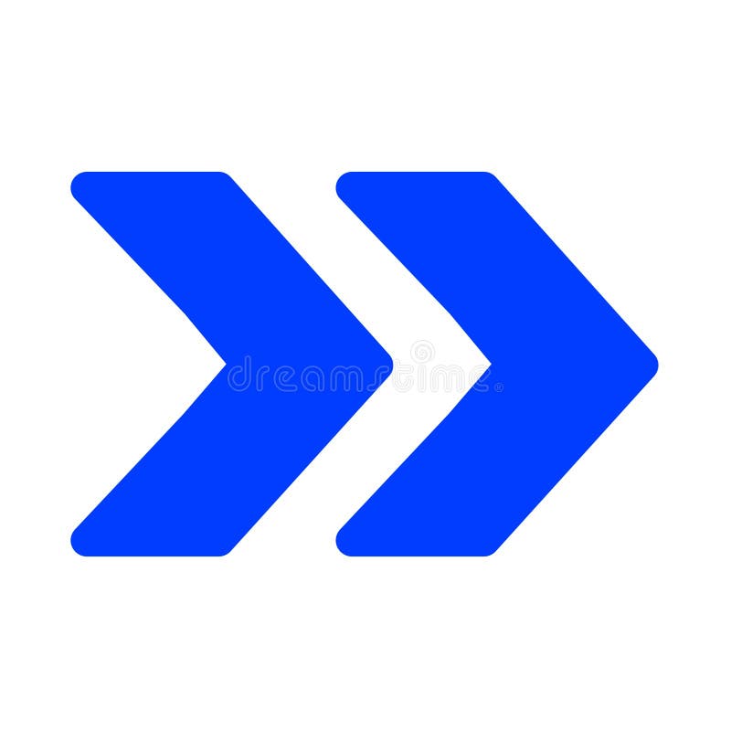 Doppelpfeil-Symbol Rechts Oder Symbol Stock Abbildung - Illustration ...