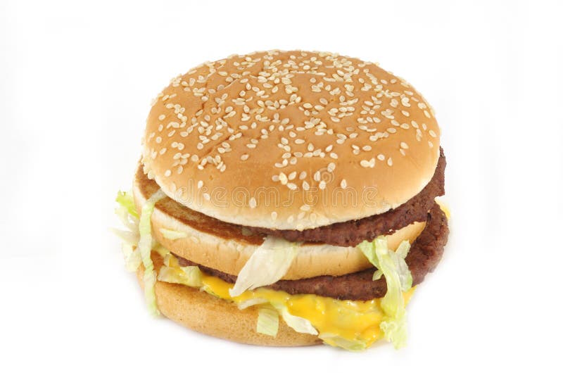 Doppelter Cheeseburger stockfoto. Bild von essen, cheddarkäse - 20233848