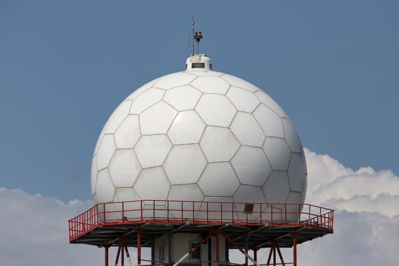 Doppler Radar in Airport stock photo. Image of network - 235248538
