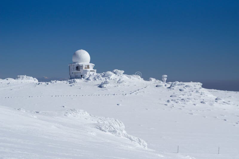 Doppler radar station stock photo. Image of blue, equipment - 33961194