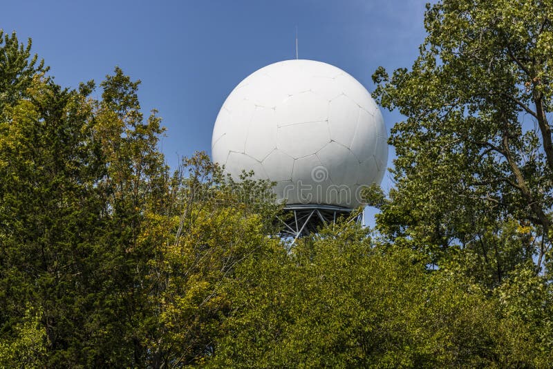 Doppler Weather Radar Station Stock Photo - Image of meteorology ...