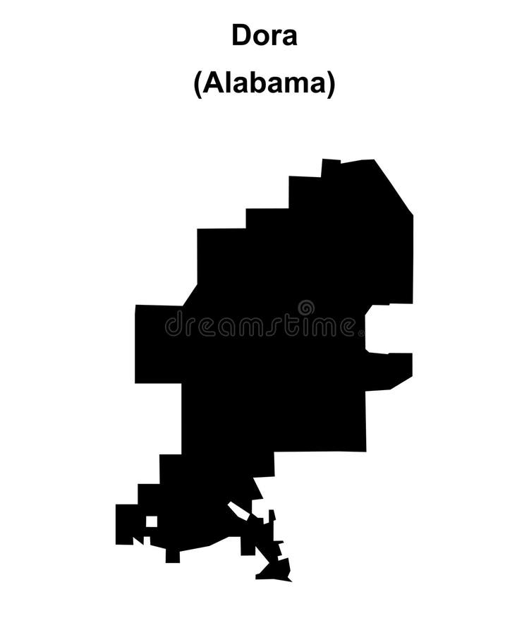 Dora outline map stock vector. Illustration of border - 385900983