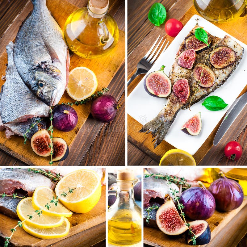 Fish with lemon stock image. Image of market, eating - 34535815