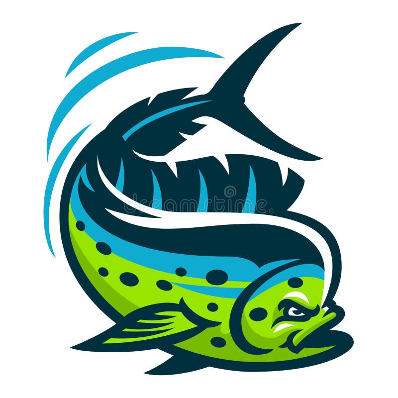Dorado Fish Mascot Logo Illustration Stock Vector - Illustration of ...