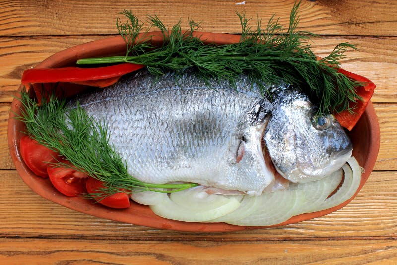 Dorado Fish Prepared for Cooking Stock Image - Image of chupra, product ...