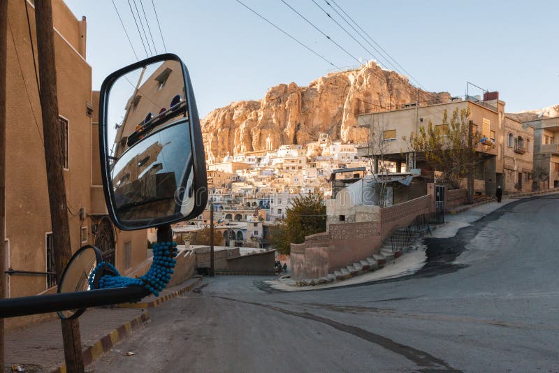 Maalula Syrien stockfoto. Bild von gebäude, kultur, aramäisch - 185507354