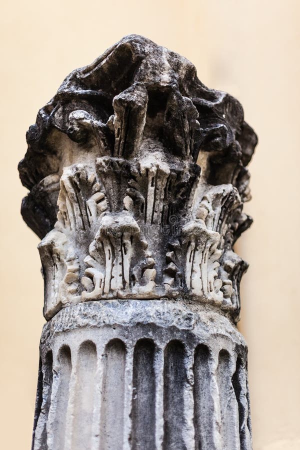 Classic doric style column stock image. Image of design - 35230201