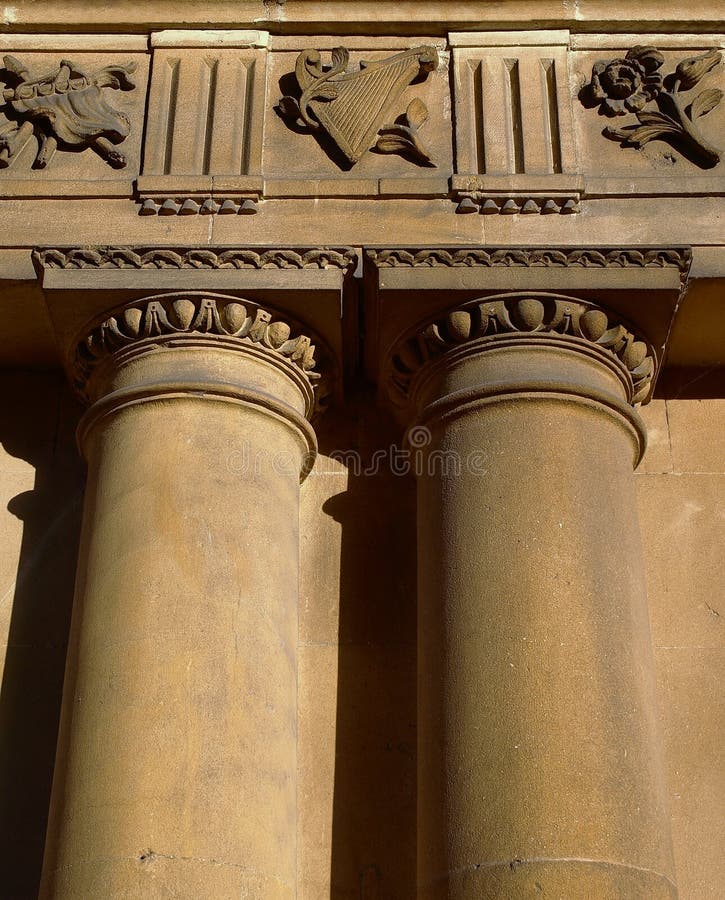 Doric Columns stock image. Image of emblem, columns, bath - 10781015