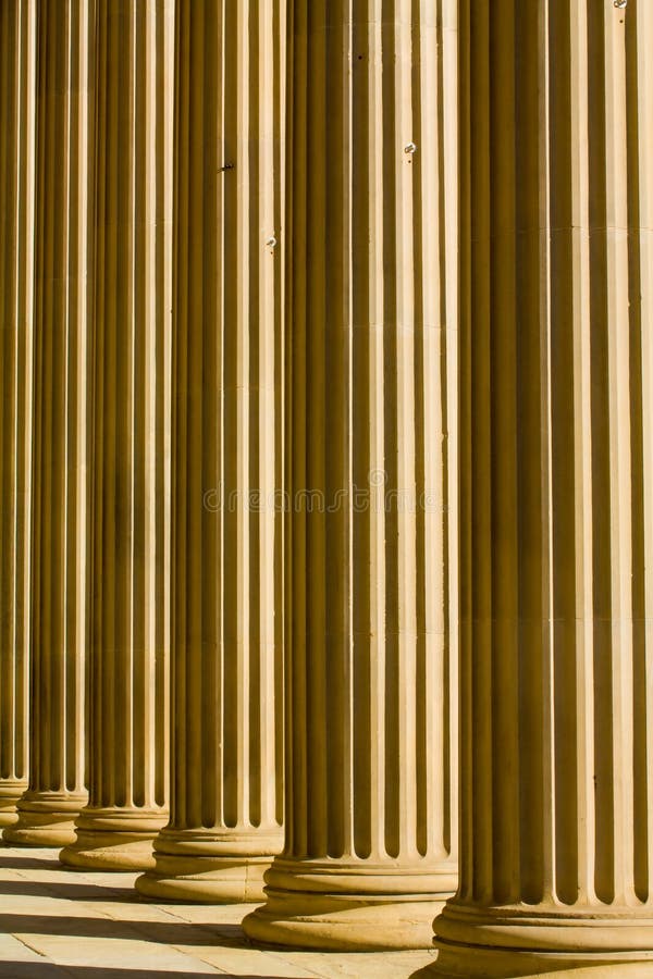 Doric columns stock photo. Image of liverpool, hall, georges - 11363580