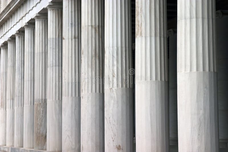 Doric columns stock photo. Image of greece, sturdy, white - 12066590