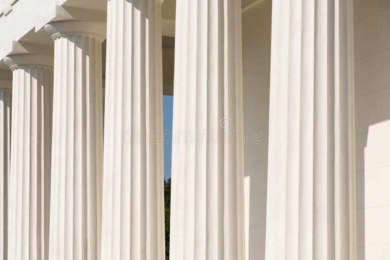 Doric Columns of Ancient Temple Stock Photo - Image of abstract ...