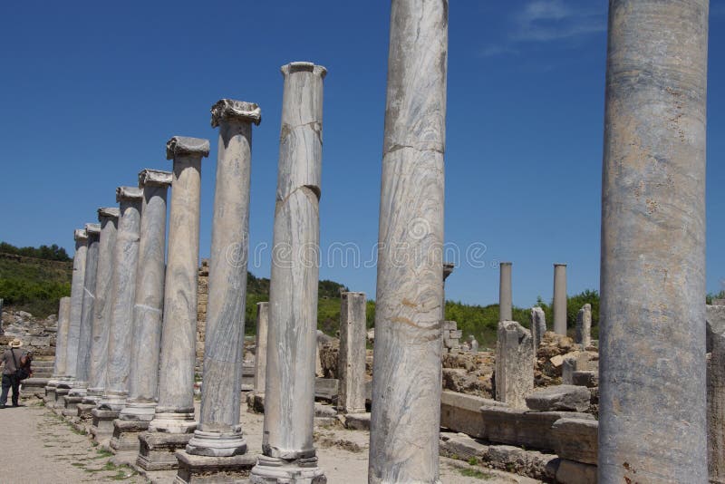 Doric Columns and the Hellenistic Gate in the Ancient Greek Ci Stock ...