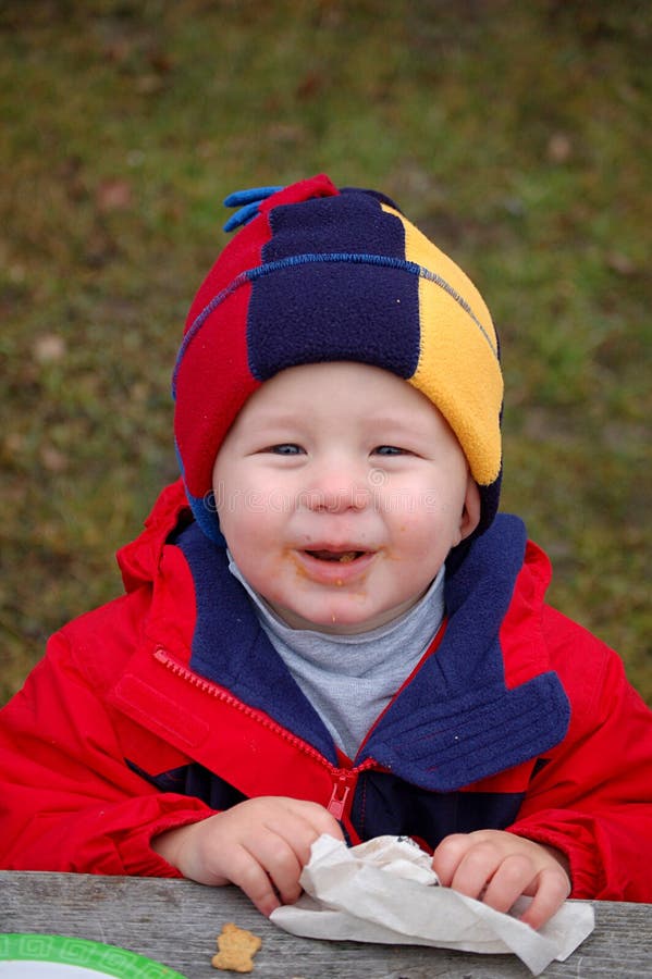 Dorito Boy stock photo. Image of lips, chip, young, baby - 7300780