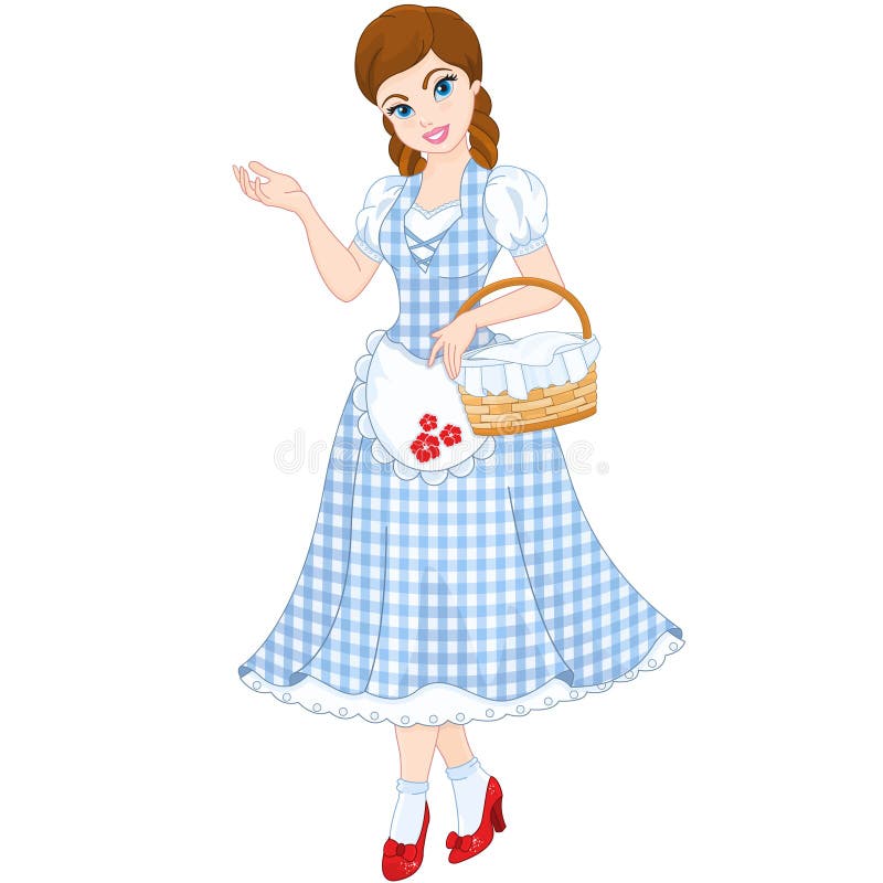 Dorothy, che carina illustrazione vettoriale. Illustrazione di ...