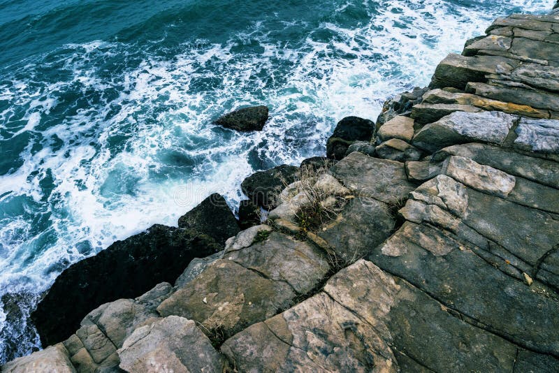 Dorset cliff drop stock image. Image of scenic, cliff - 53230899