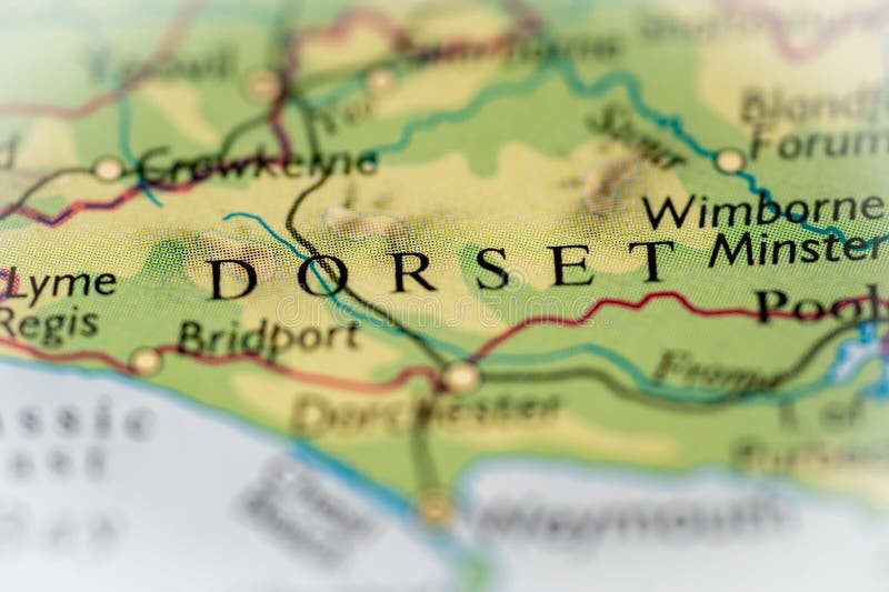 Dorset, England Highlighted on a World Map Stock Image - Image of ...
