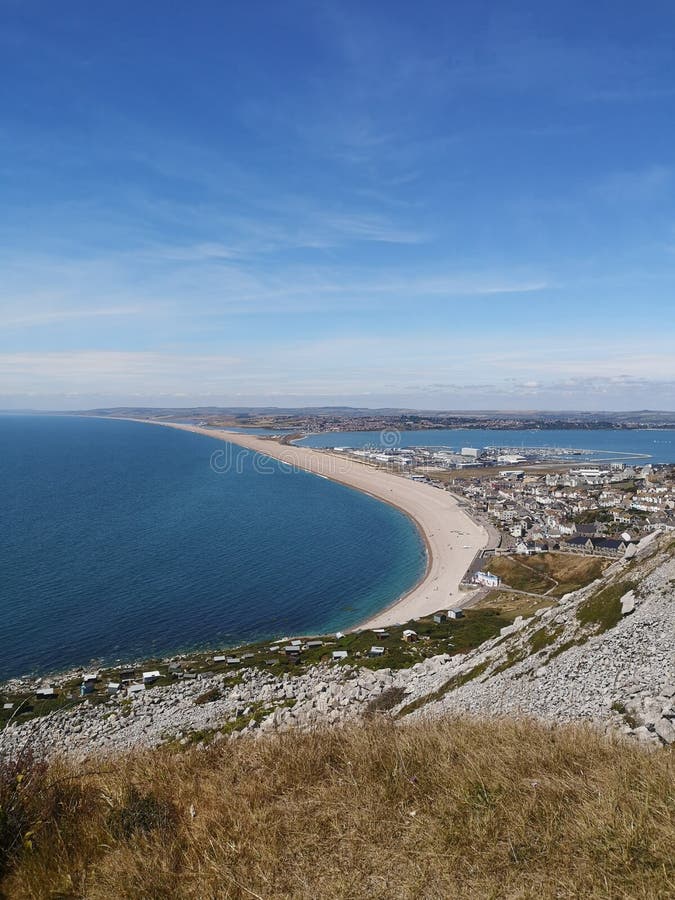 Dorset, Portland beach stock image. Image of cape, terrain - 194272377