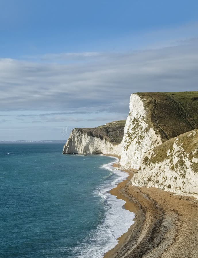 Dorset White Cliffs stock image. Image of landscape - 204641063