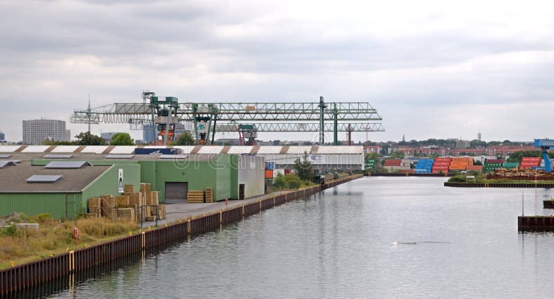 Dortmund river port editorial stock photo. Image of germany - 35139388