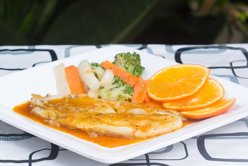 Dory Steak with Cheese stock photo. Image of healthy - 210550986