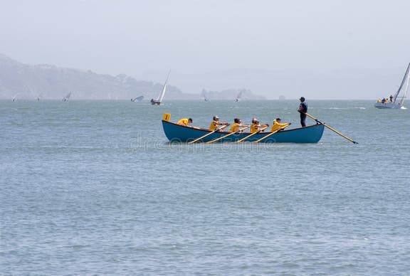 Dory Race stock photo. Image of scull, chase, crew, match - 733354
