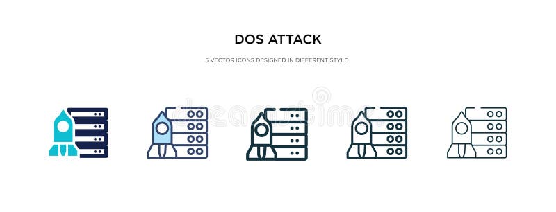 Dos Attack Icon on White Background. Simple Element Illustration from ...