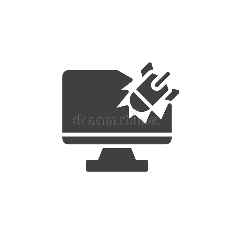 Dos attack vector icon stock vector. Illustration of pixel - 266539958