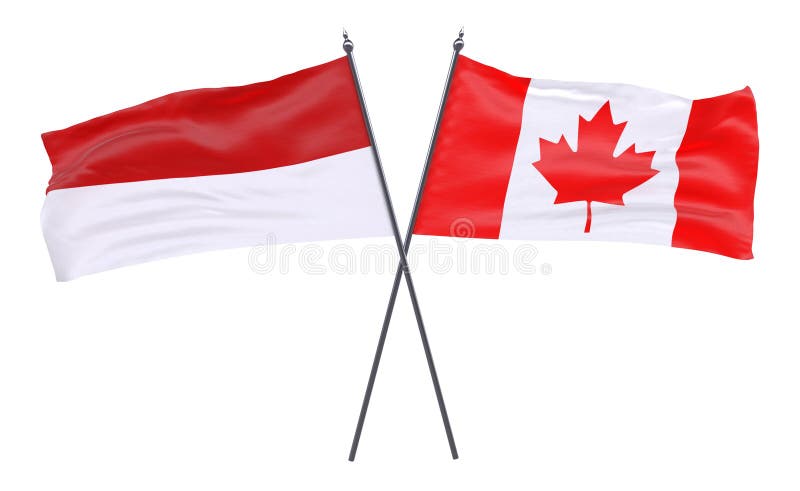 Dos banderas cruzadas stock de ilustración. Ilustración de naturalizado ...