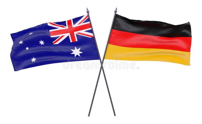 Dos banderas cruzadas stock de ilustración. Ilustración de indicadores ...