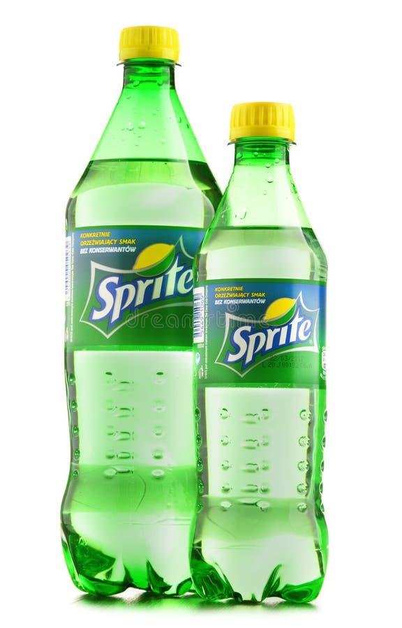 Botella De Bebida De Sprite Aislada En Blanco Foto editorial - Imagen ...