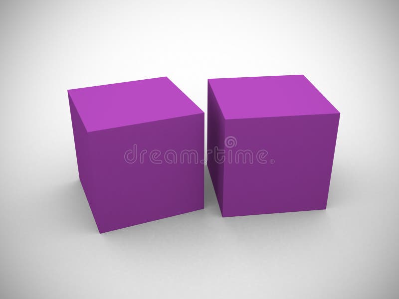 Dos cajas 3d stock de ilustración. Ilustración de sombra - 34316085