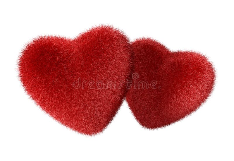 Dos corazones rojos stock de ilustración. Ilustración de rojo - 36996824