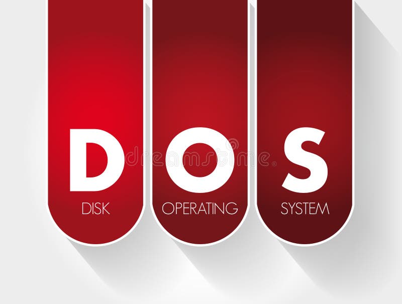 DOS - Disk Operating System Acronym, Technology Concept Background ...
