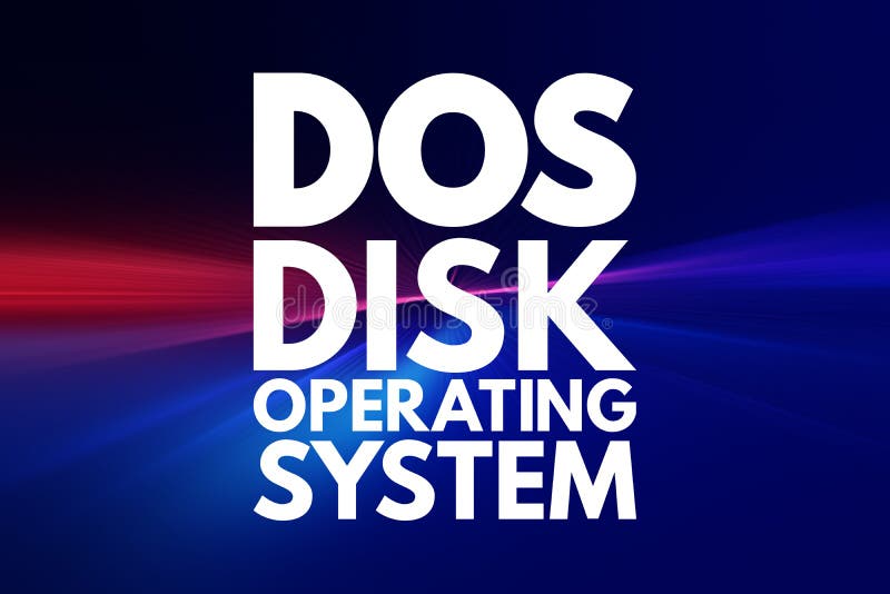 DOS - Disk Operating System Acronym, Technology Concept Background ...