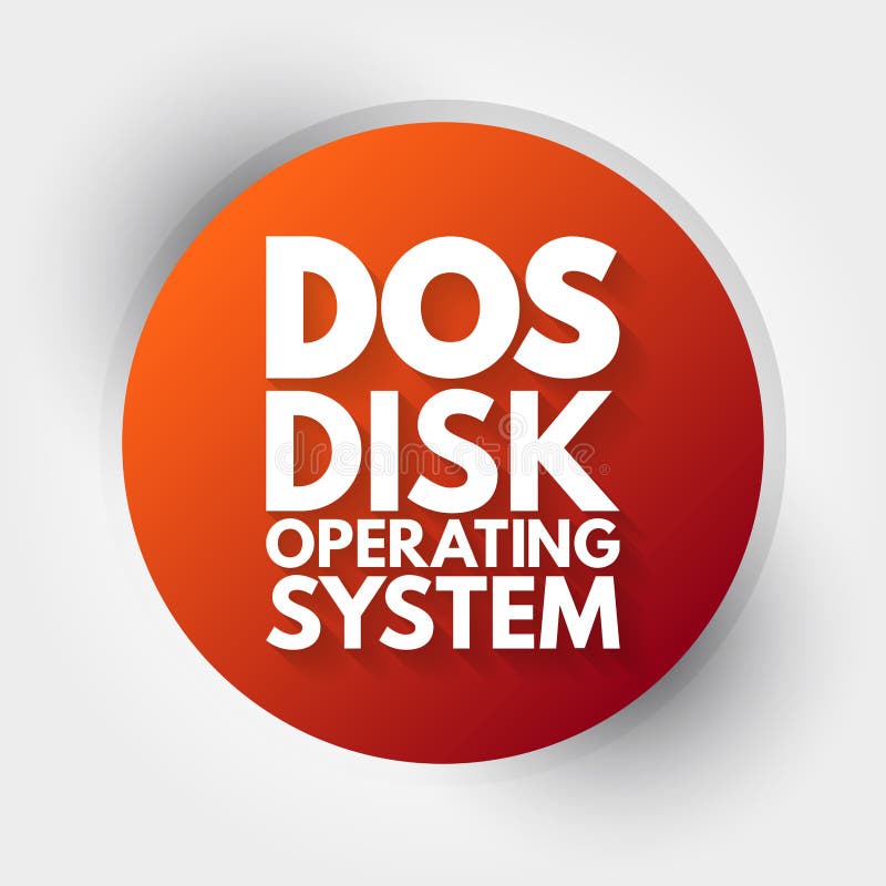 DOS - Disk Operating System Acronym, Technology Concept Background ...