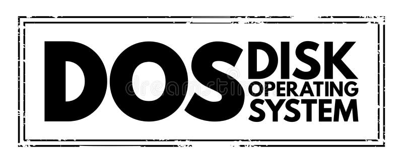 DOS - Disk Operating System Acronym, Technology Concept Background ... DOS - Disk Operating System Acronym, Technology Concept Background ...