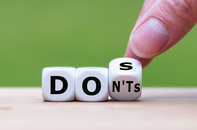 Dos and don`ts stock photo. Image of positive, symbol - 157744700 Dos and don`ts stock photo. Image of positive, symbol - 157744700