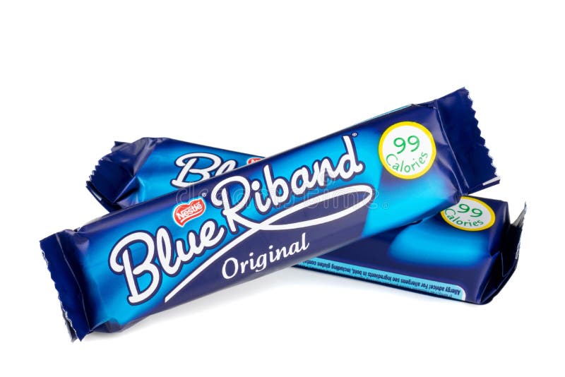 Dos Bizcochos Blue Riband De Nestlé Imagen de archivo editorial ...