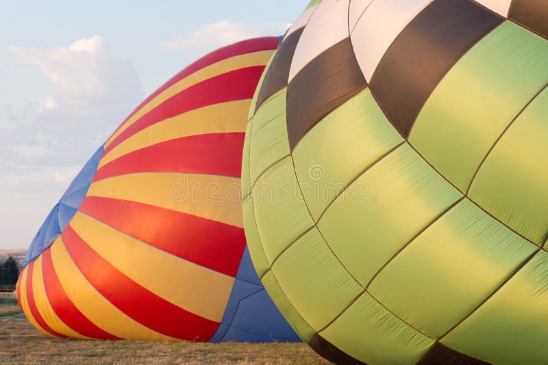 Dos Globos Que Son Inflados Foto de archivo - Imagen de horizontal ...