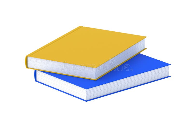 Dos Libros Aislados De Fondo Blanco Stock de ilustración - Ilustración ...