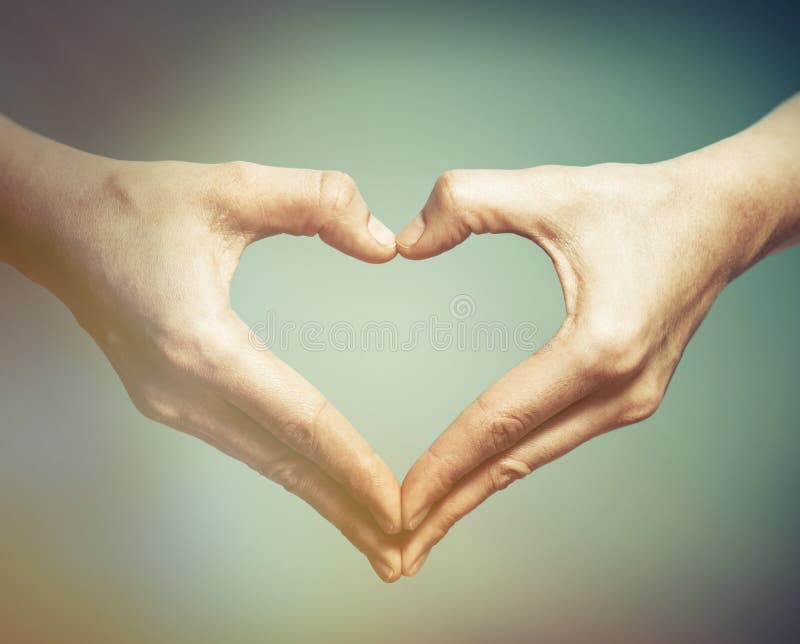 Dos Manos En Forma Del Corazón Imagen de archivo - Imagen de creativo ...