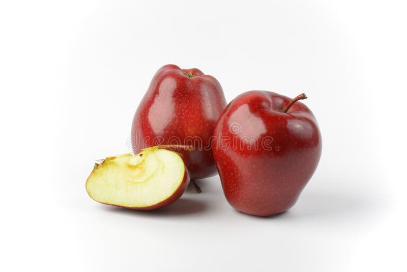 Dos manzanas rojas imagen de archivo. Imagen de tiro - 76775635