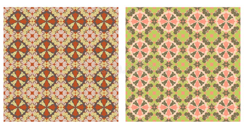 Dos Modelos Abstractos Inconsútiles Ilustración del Vector ...