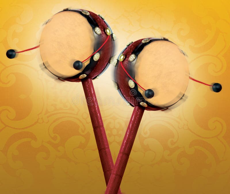 Dos tambores chinos imagen de archivo. Imagen de vida - 20322743