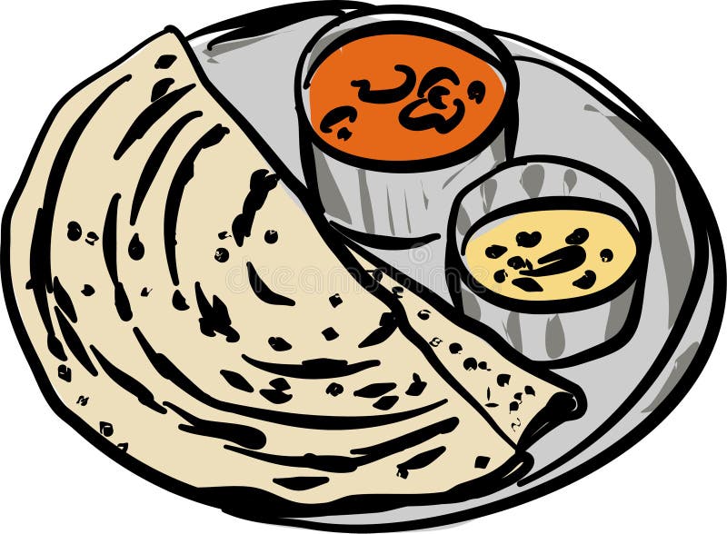 Dosa Stock Illustrations – 691 Dosa Stock Illustrations, Vectors ...