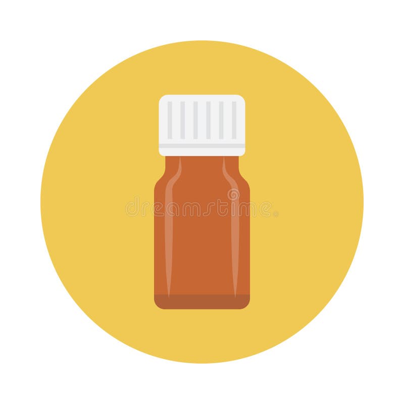 Dose flat vector icon stock vector. Illustration of bottle - 157459126