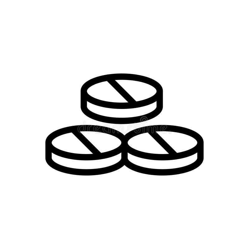 Dose vector thin line icon stock vector. Illustration of pharmacy ...